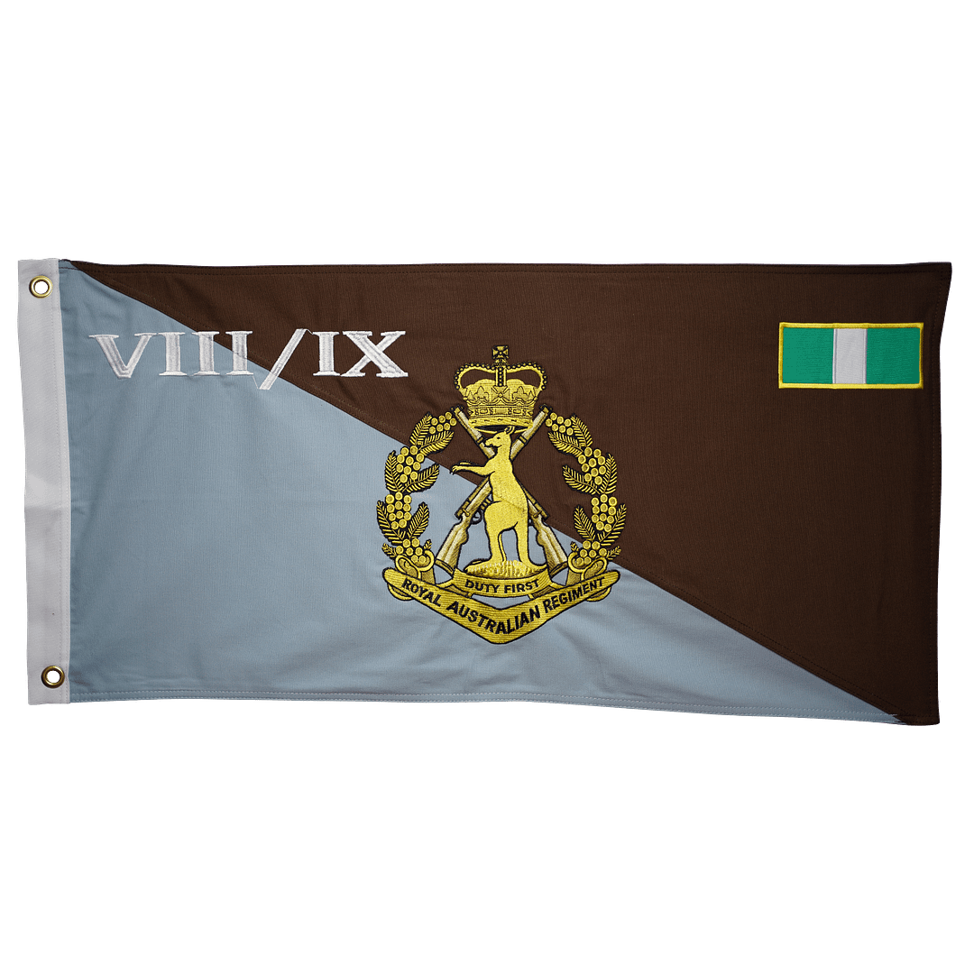 The 8th/9th Battalion Royal Australian Regiment (8/9RAR) Unit Flag ...