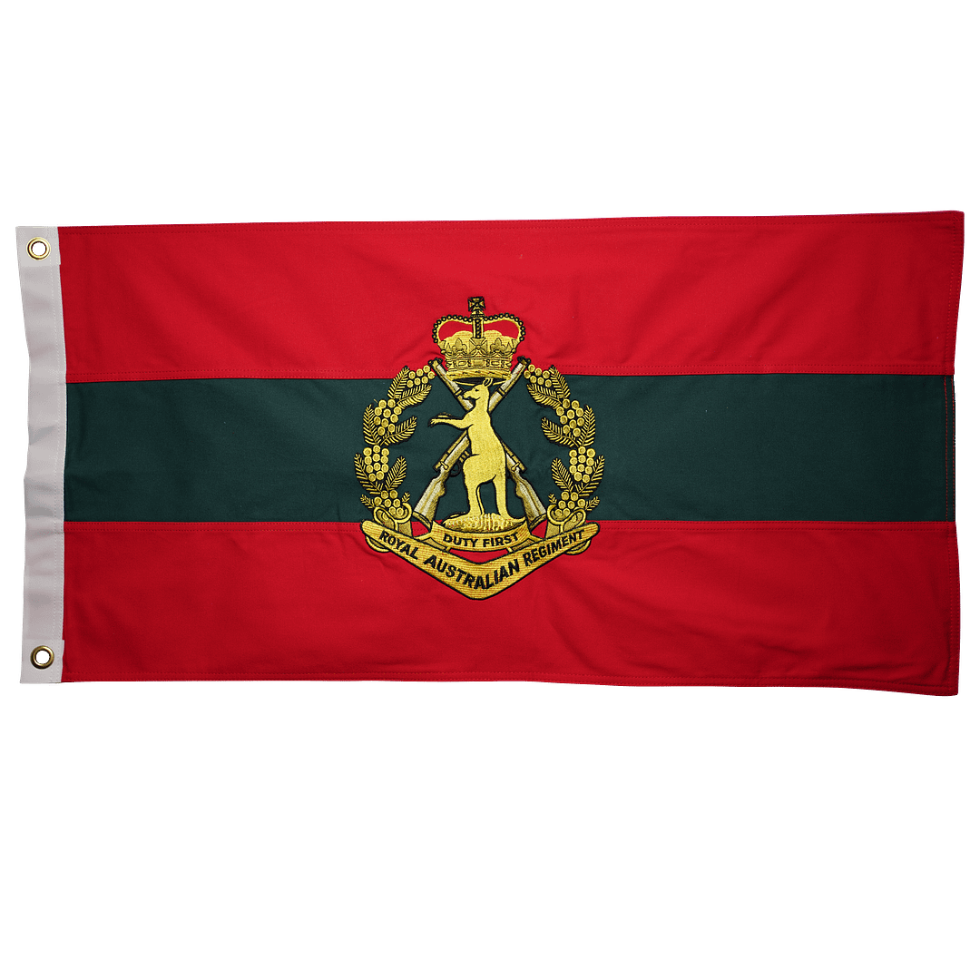 The Royal Australian Regiment (RAR) Flag – Quality Embroidered Flag ...