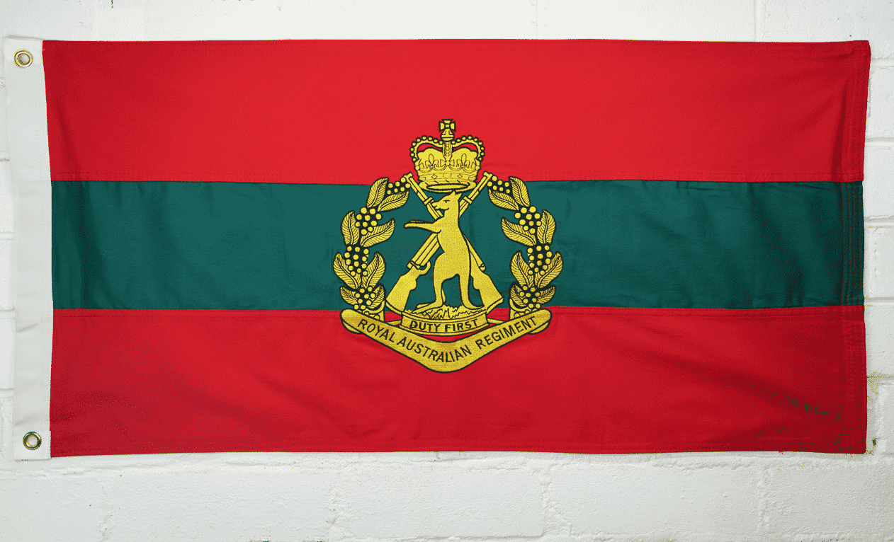 The Royal Australian Regiment (RAR) Flag – Quality Embroidered Flag ...