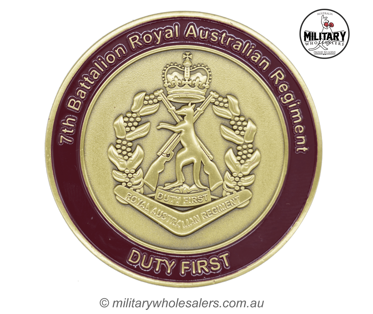The 7th Battalion The Royal Australian Regiment (7RAR) Unit Coin ...
